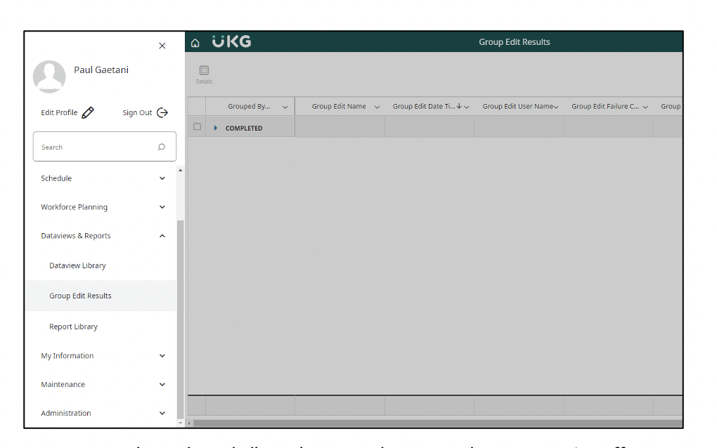 How to Use Your Group Edit Feature in UKG Dimensions