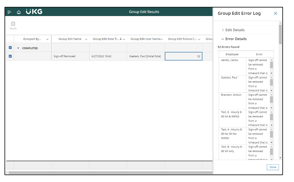 How to Use Your Group Edit Feature in UKG Dimensions